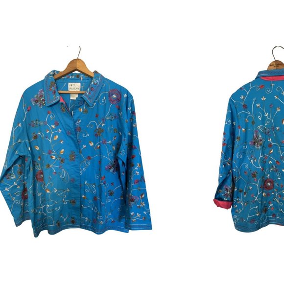 Quacker Factory | Jackets & Coats | Quacker Factory Shirt Jacket New ...